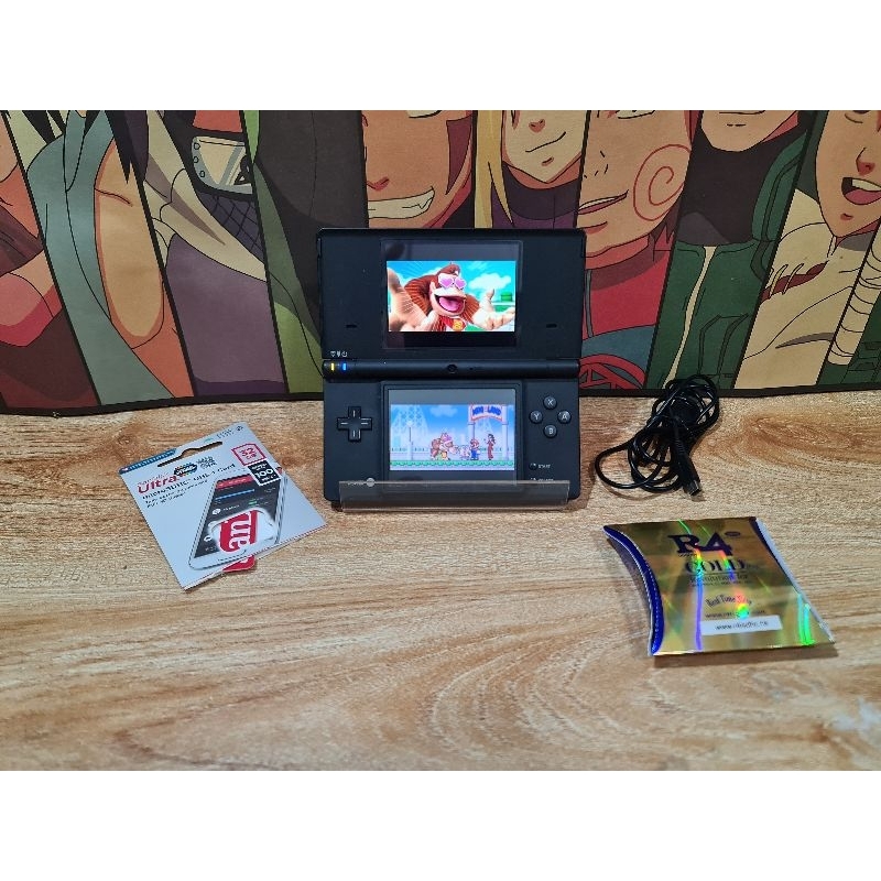 ndsi สีดำพร้อมตลับ r4 ลงเกมไว้ 400 เกม อุปกรณ์ครบชุดพร้อมเล่น | Shopee ...