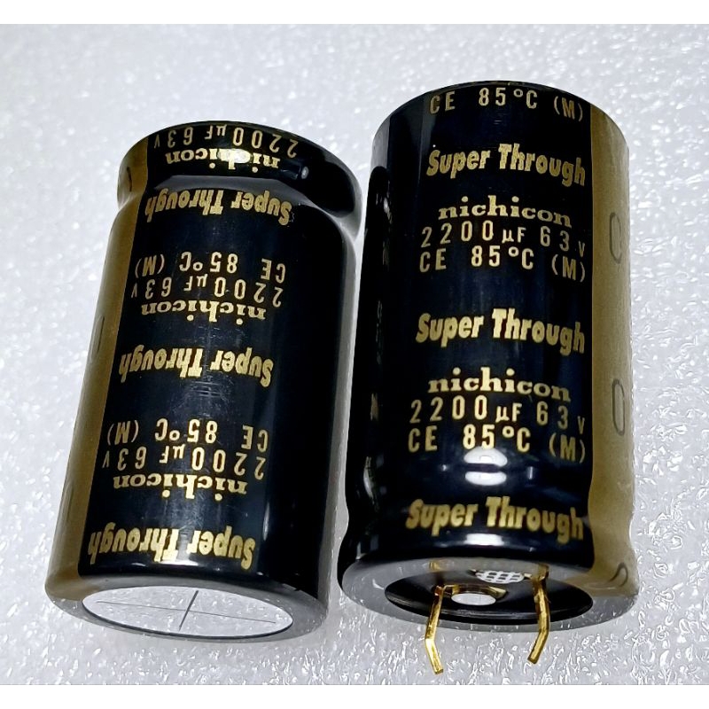 Nichicon KG Super Through 2200uf 63v Capacitor ตัวเก็บประจุ คาปาซิเตอร์ ...