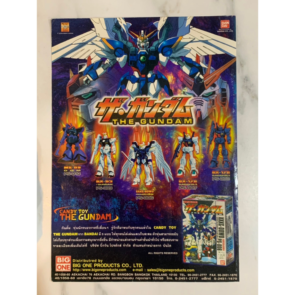 หน้าโฆษณา Candy Toy The Gundam จาก BANDAI (งานเก่า) | Shopee Thailand
