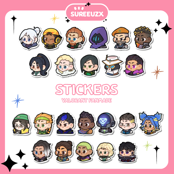 Valorant Stickers ver.แลบลิ้นแบร่ แยกชิ้น | Shopee Thailand