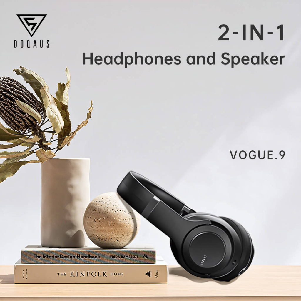 Doqaus หูฟัง 2 in 1 แปลงเป็นลำโพงได้ รุ่น Vogue 9.0 Bluetooth 5.3 ...