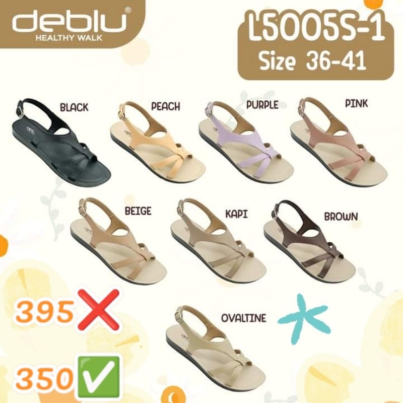 รองเท้าแตะแบบสวมdebluรัดส้น | Shopee Thailand