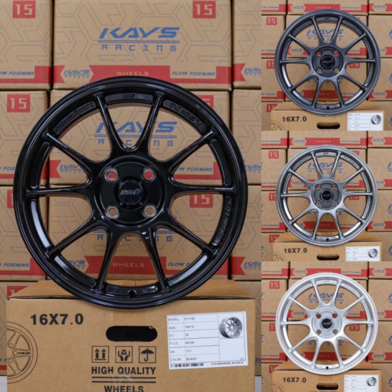 ล้อ TC105X 16*7.0. ET35. 4/100 (งานKAYS) | Shopee Thailand