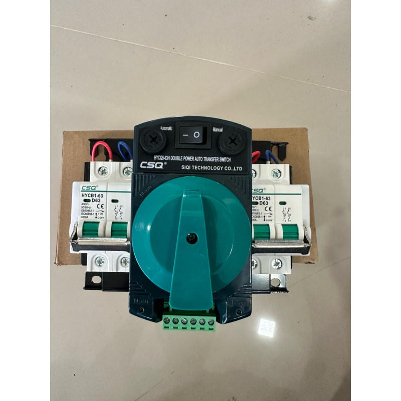 สวิตซ์สลับแหล่งจ่ายไฟอัตโนมัติ ATS CSQ 220V 1Phase ขนาน 63A Automatic ...