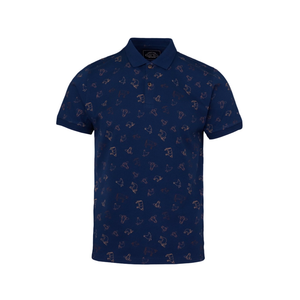 Khaki Bros. - Polo T-Shirt - เสื้อโปโลแขนสั้น ทรง Regular Fit - KM24K075 | Shopee Thailand