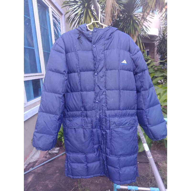 เสื้อขนเป็ด Adidas มือสอง อกใหญ่ long padding | Shopee Thailand