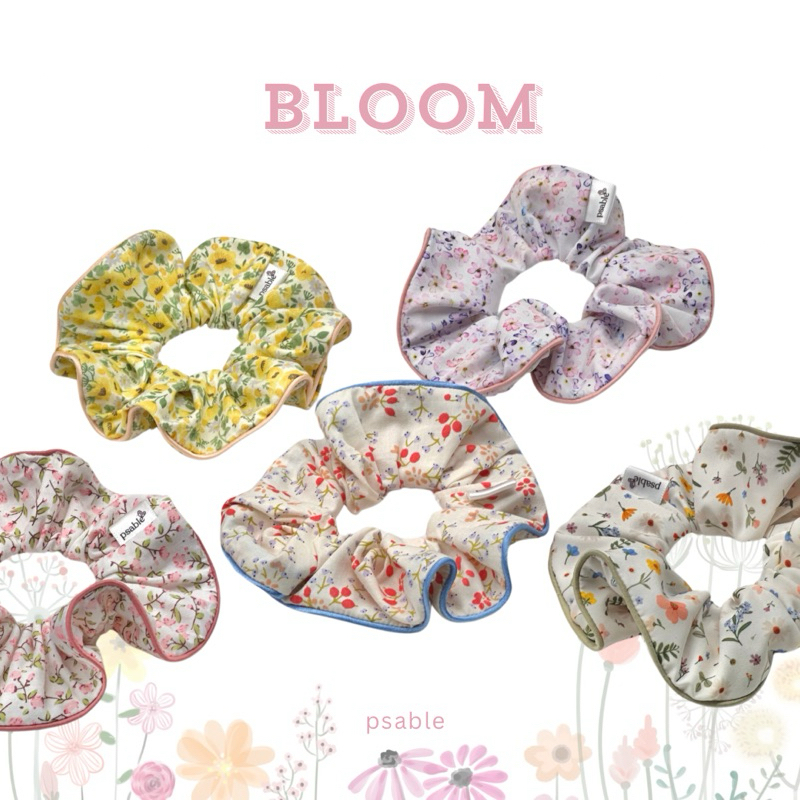 psable_scrunchies ♡ bloom ♡ ยางรัดผม . ยางมัดผม . โดนัทมัดผม | Shopee Thailand