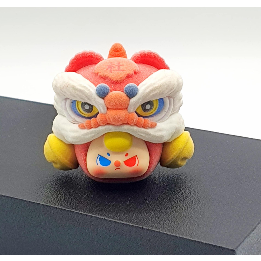 Baby three Chinese Lion Bean สีแดง เนื้อขน พร้อมส่ง แกะเช็คการ์ดเช็คตัว ...