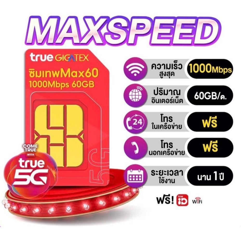 เลือกเบอร์ได้(2)!! เบอร์มงคล เบอร์สวย เบอร์จำง่าย ซิมMax Speed 60Gb!! | Shopee Thailand