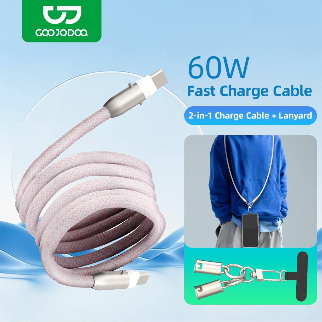 GOOJODOQ multifunctional charging cable 60W fast charging and ...