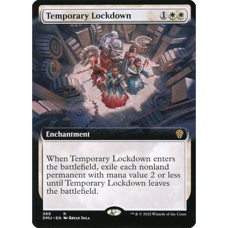 Temporary Lockdown (Extended Art) Foil การ์ด Magic The Gathering ของแท้ ...
