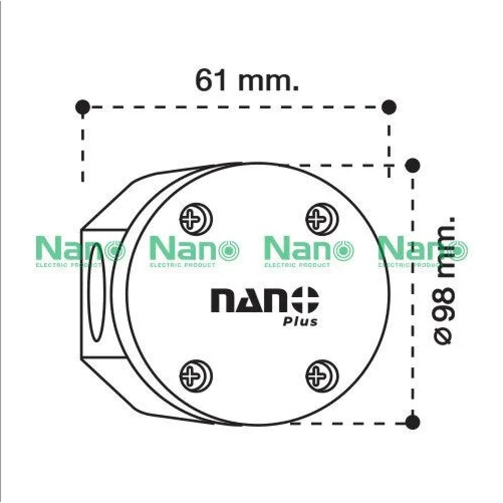 Nano NNP กล่องไฟ บล็อกกันน้ำ กล่องกันน้ำ สีขาว มีให้เลือกหลาย ขนาด 2X4 4x4 6x6 5x10 6x8 8x8 8x12 ...