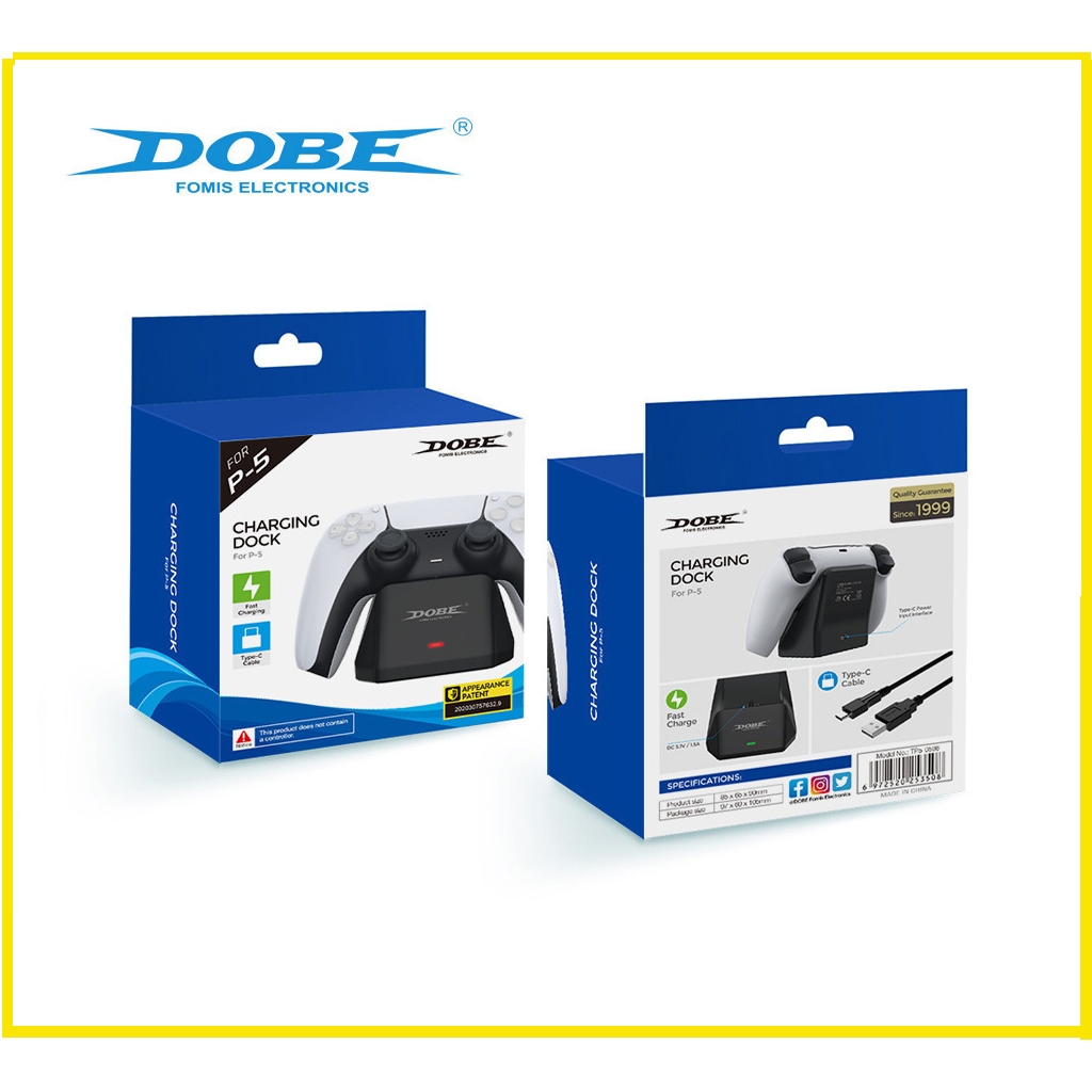 Dobe Playstation 5 Controller Charger Single Controller Docking Station ...