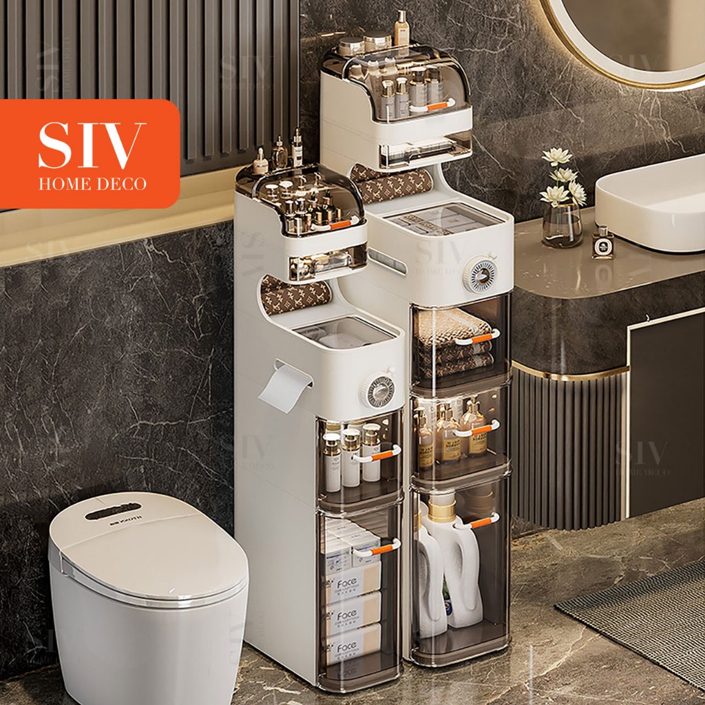 SIV 3-7 ชั้นกล่องเก็บของ ชั้นวางของ แบบมีล้อเลื่อน กล่องพลาสติกจัดเก็บ ...