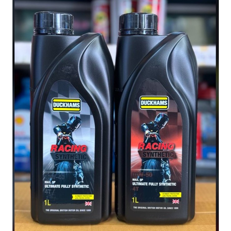 น้ำมันเครื่อง Duckhams Racing Synthetic 10W40 / 10W-50 JASO MA2 API SP ...