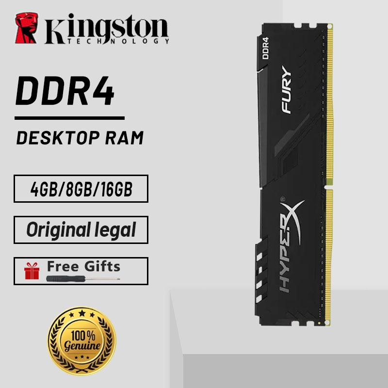 Kingston HyperX FURY Desktop DDR4 RAM 4GB 8GB 16GB 2400Mhz 2666Mhz 3200Mhz DIMM Game Memory ...
