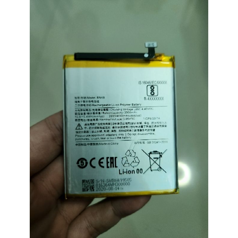 แบตเตอรี่ battery xiaomi redmi note 9s | Shopee Thailand