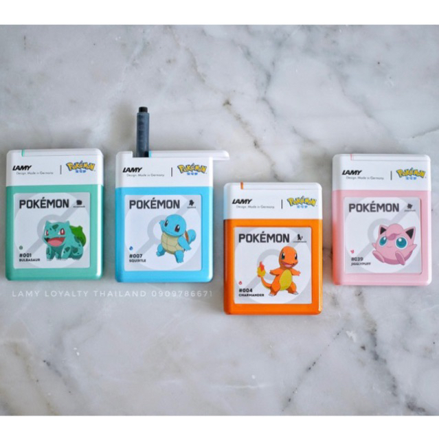 **พร้อมส่ง ** ตลับเก็บหมึกหลอด Lamy T10 ลาย pokemon และ Pikachu Lamy Pokemon limited 2022 ...