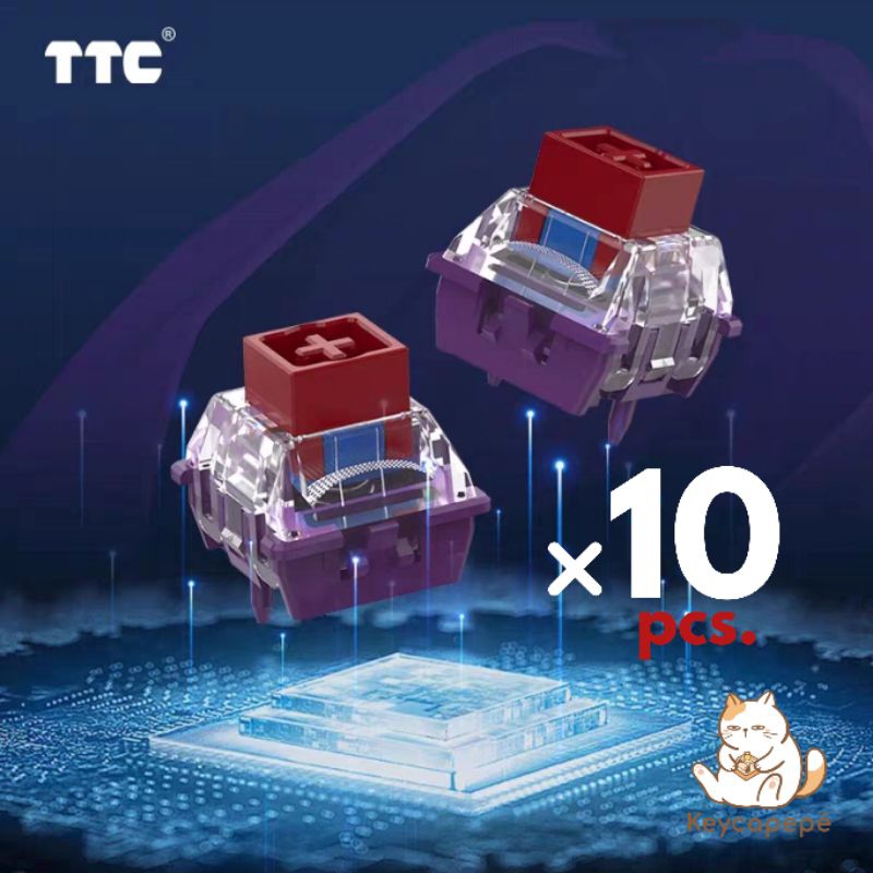 TTC KOM Magneto Gaming Magnetic Switches (10-11ชิ้น) สวิตช์คีย์บอร์ด HE ...