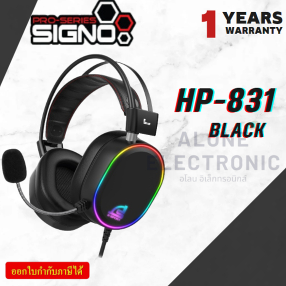 HEADSET (หูฟัง) SIGNO HP-831 ELECTRA RGB LIGHT (2Y) ของแท้ | Shopee ...
