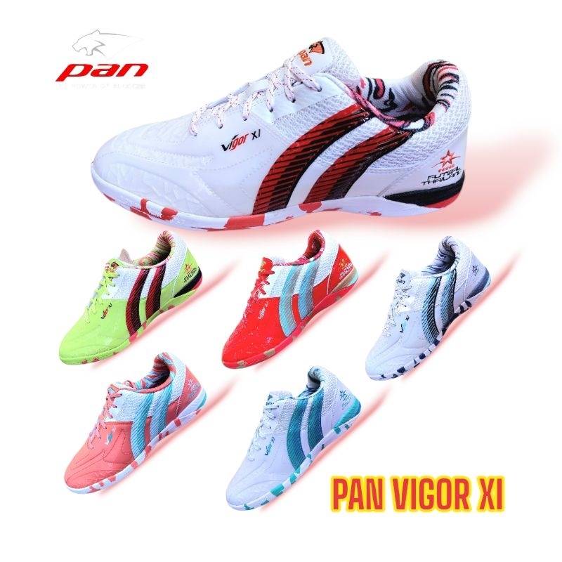 รองเท้าฟุตซอล PAN VIGOR XI ตัวท็อป[PF14R2]ไมโครไฟเบอร์ | Shopee Thailand