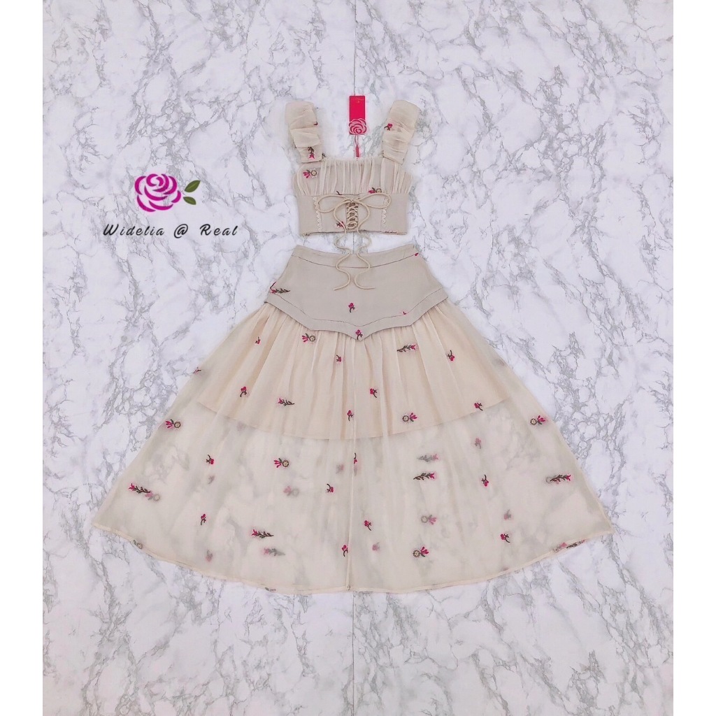 "เช็คสต็อคสินค้าก่อนสั่งซื้อค่ะ" Widelia@Real Set เสื้อสายเดี่ยวกับ ...