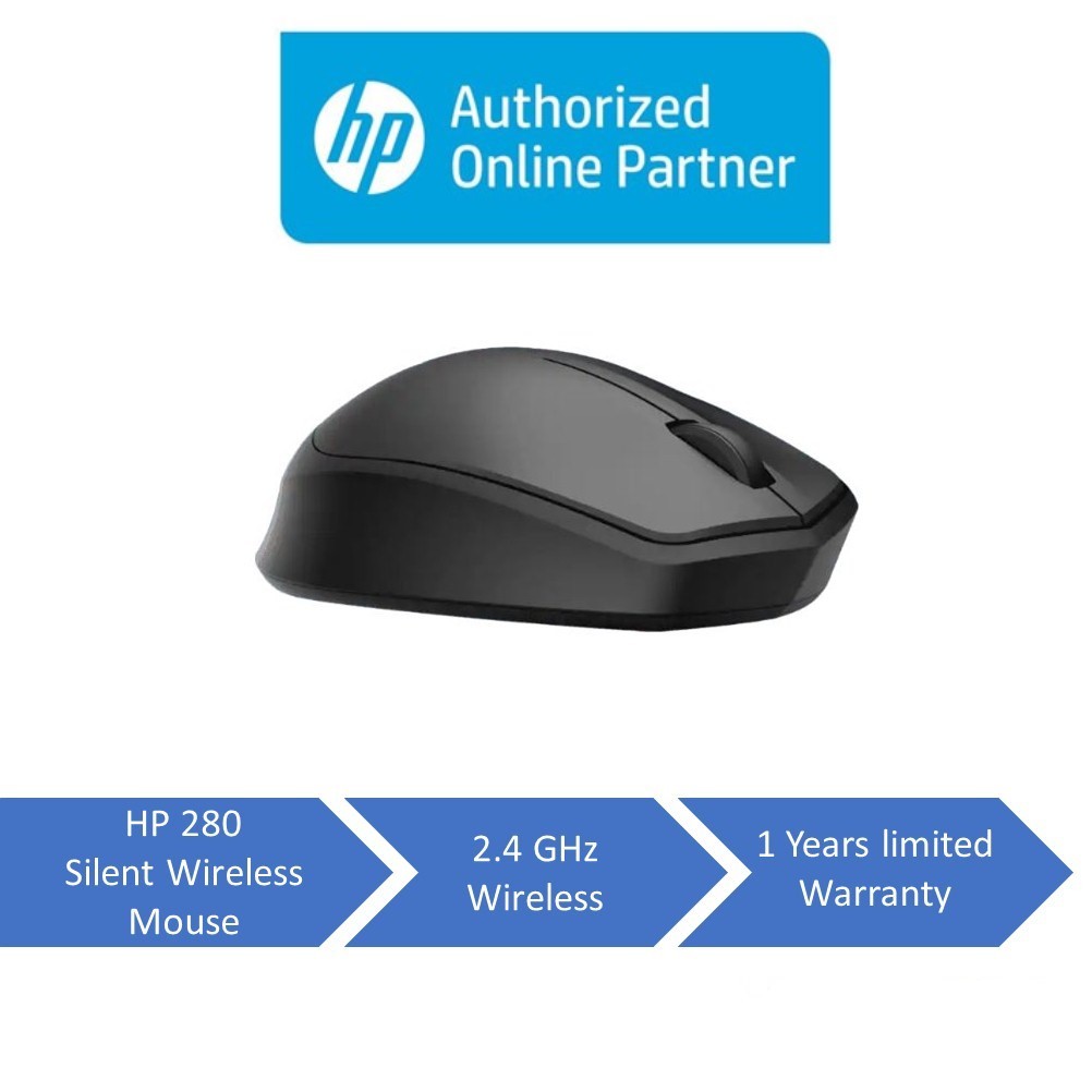 HP Mouse 280 Silent Wireless (19U64AA) เมาส์ไร้สาย เสียงเบา ของแท้ ...