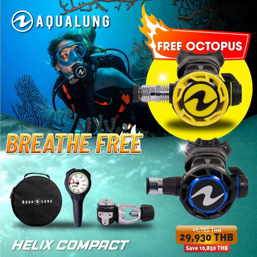 Aqualung Helix Compact Regulator Set (First stage, Second Stage ...