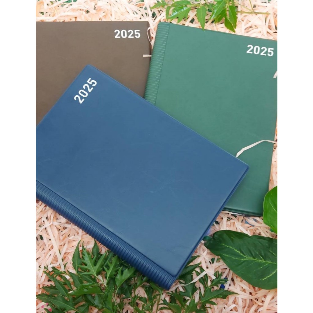 ไดอารี่ 2568 สมุดโน๊ต2025 DX518 Planner+Note ปกหนังเทียม Silverpins ซิล ...
