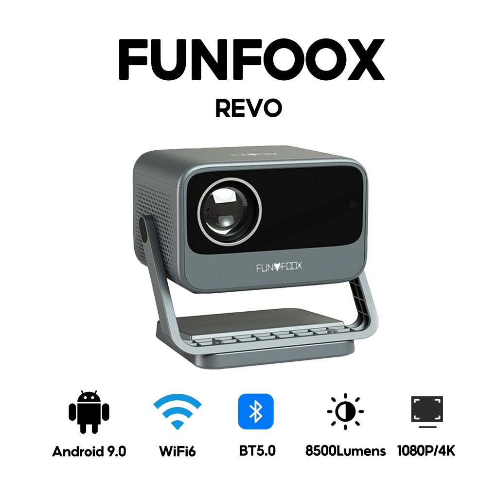 【netflix】FUNFOOX REVO projector 4K โปรเจคเตอร์ Android 9.0 phone ...