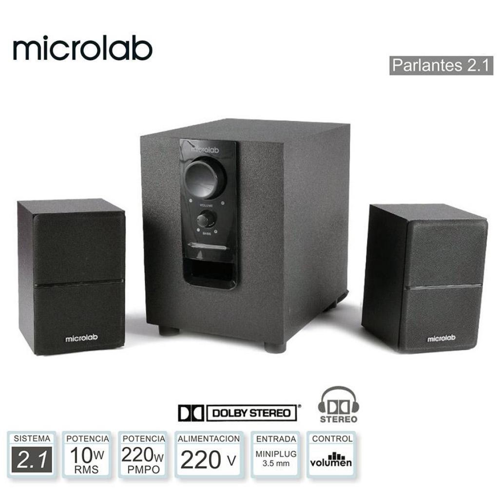Microlab รุ่น M100BT M106BT มีบลูทูธในตัว (Bluetooth) ลำโพง (2.1) ประกันศูนย์ 1 ปี By Fullbright ...