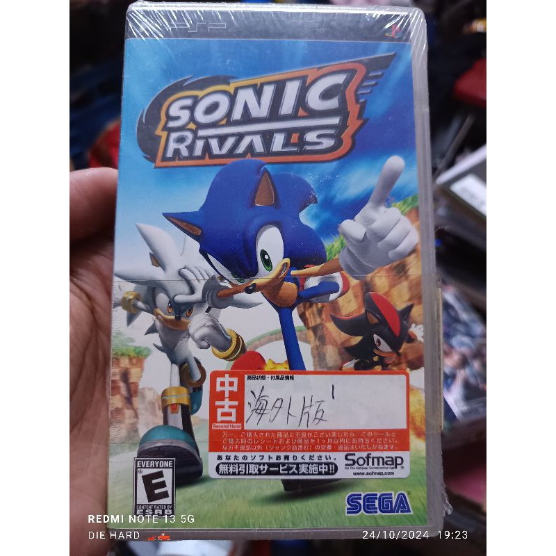 แผ่นแท้ Sonic Rivals PSP แผ่น USA ซีลร้านมือสอง คู่มือครบ หายาก สำหรับ ...