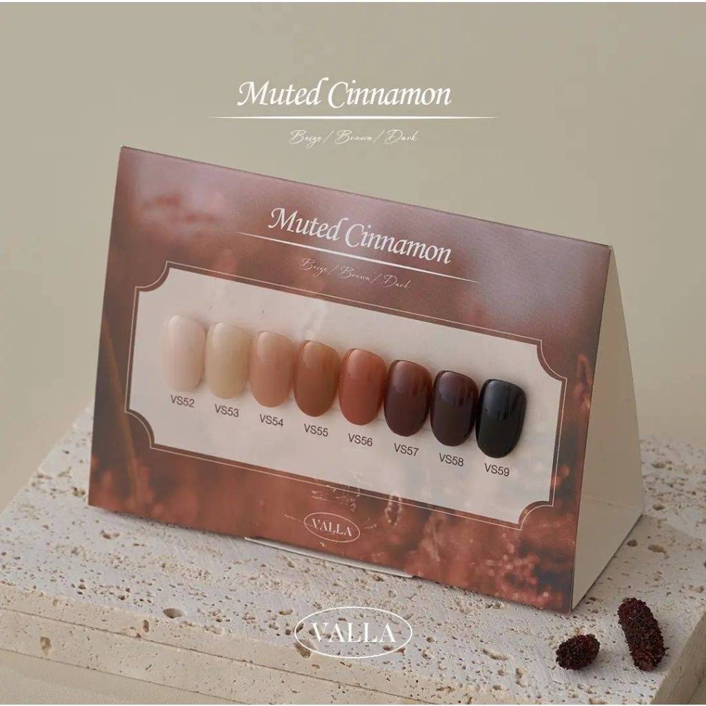 เซตสีเจลValla🇰🇷 Muted Cinnamon collection 8 สีไล่โทนอ่อนไปเข้ม 🇰🇷ของแท้ ...