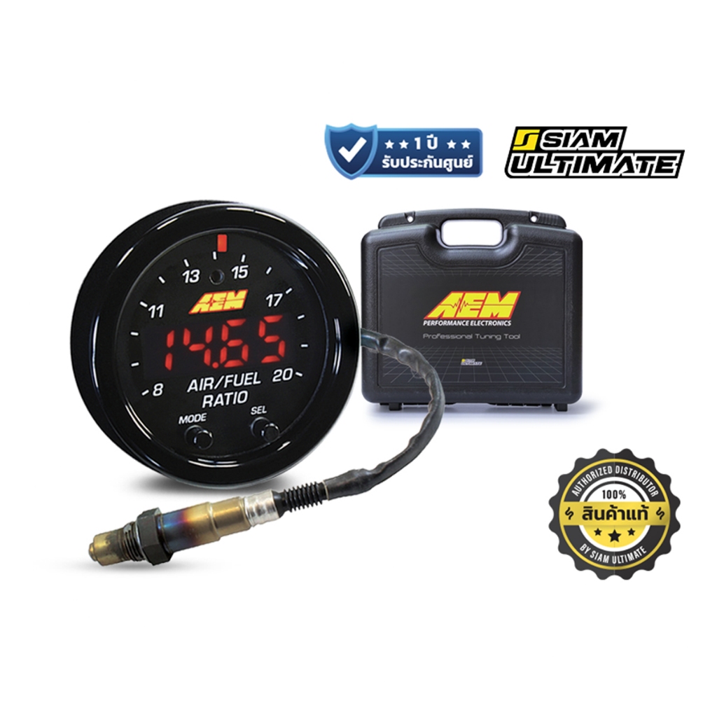 เกจวัด AF AEM X-Series Wideband UEGO AFR Gauge (30-0300) + กล่อง Hard ...