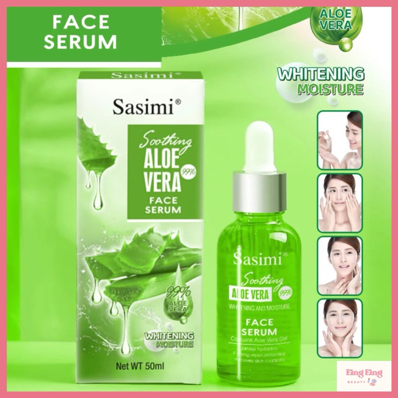 (S12096) Sasimi Aloe Vera Face Serum เซรั่มผิวหน้า ว่านหางจระเข้ ให้ ...