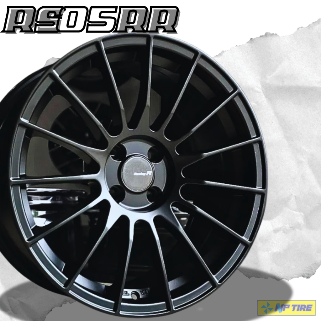 ล้อแม็กซ์ลาย RS05 ขนาด 15 นิ้ว (สีดำ) ล้อแต่งสำหรับเก๋งอีโก้คาร์ (ชุด 4 วง) | Shopee Thailand