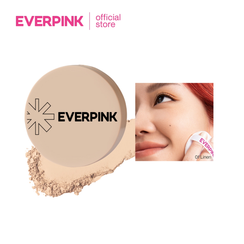 [สูตรและแพ็กเกจใหม่] EVERPINK Skin Contact Tinted Powder (SPF30 PA ...