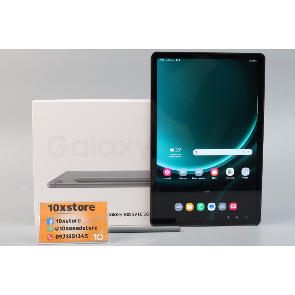 Samsung Galaxy TabS9 FE 5G 6/128GB ใส่ซิมได้ ครบกล่อง ทำงานเล่นเกมดู ...