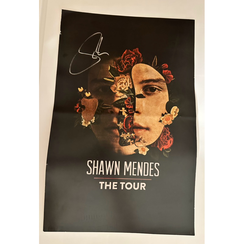 SHAWN MENDES The Tour poster with autograph (VIP Ticket) โปสเตอร์พร้อม ...