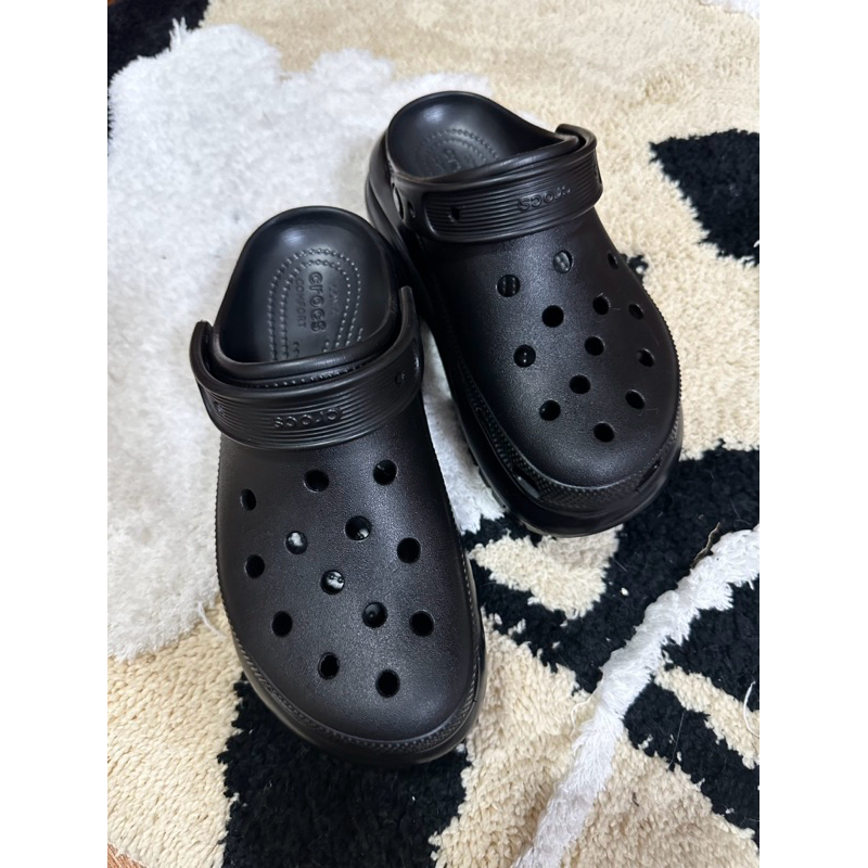 CROCS MEGA CRUSH CLOG Size M5 W7 ความยาว 23.5 - 24.5 cm สีดำ | Shopee ...