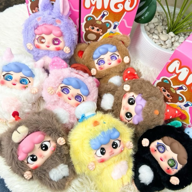 migo V2 Baby three Sneaky Series art toy กล่องสุ่ม Plush pendant blind ...