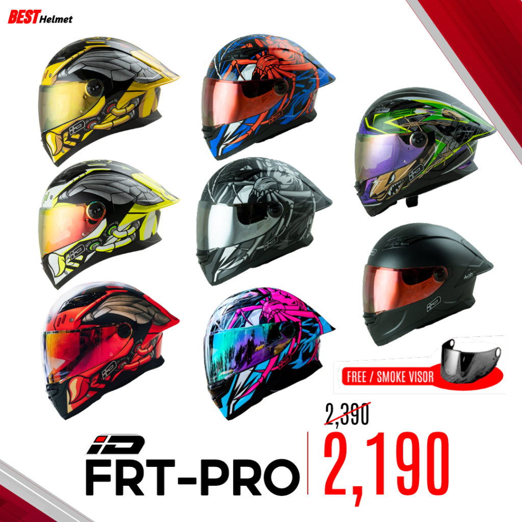 หมวกกันน็อค ID Helmet รุ่น FRT-PRO จาก 2,390.- เหลือ 2,190.- | Shopee ...