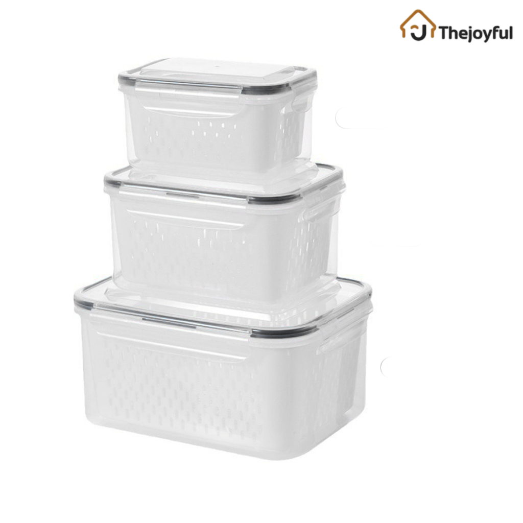 กล่องถนอมอาหาร กล่องเก็บอาหารในตู้เย็น food storage box 850ml 1750ml 3300ml เข้าไมโครเวฟได้ วาง ...