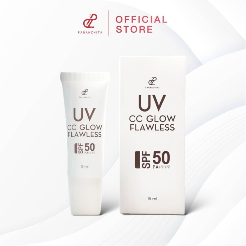 (ของแท้) PANANCHITA SPF50 UV CC GLOW FLAWLESS ปนันชิตา เอสพีเอฟ 50 ยูวี ซีซี โกลว์ ฟลอเลส ...