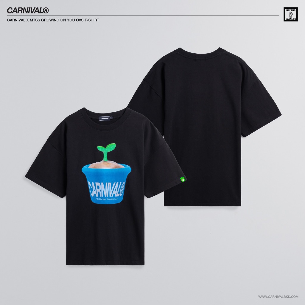 CARNIVAL CNVXMTSST004BK MTSS GROWING ON YOU OVS T-SHIRT BLACK | Shopee ...