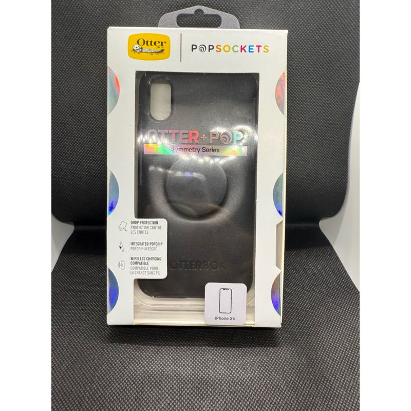 **มือสอง** เคสไอโฟน X สีดำ ยี่ห้อ OtterBox ของแท้+Pop Socket จับถนัดมือ ...