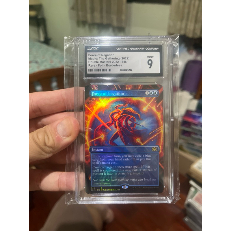 การ์ด MTG Force of Negation Foil Blue PAO Magic the gathering EDH สภาพ Grade 9 | Shopee Thailand