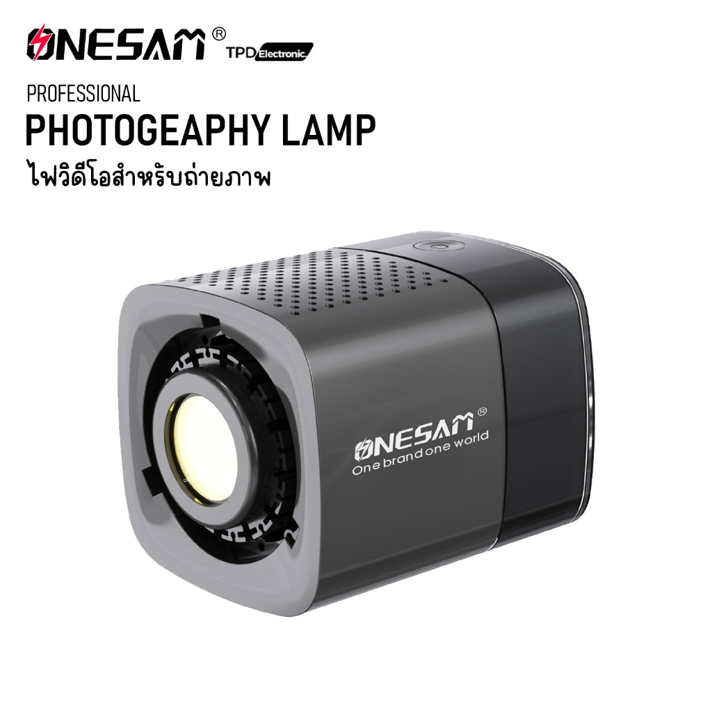 ONESAM OS-M06ไฟวิดีโอสำหรับการถ่ายภาพ/วิดีโอ 40W พร้อมปรับอุณหภูมิได้ 2500-6500K ของแท้ 100% รับ ...