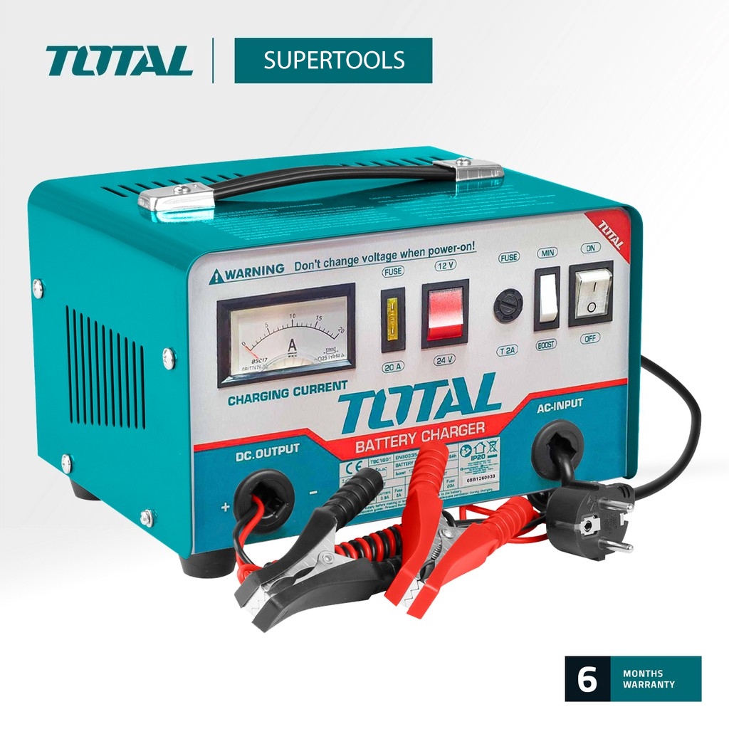 TOTAL เครื่องชาร์จแบตเตอรี่ 12V / 24V 220V( Battery Charger) รุ่น ...