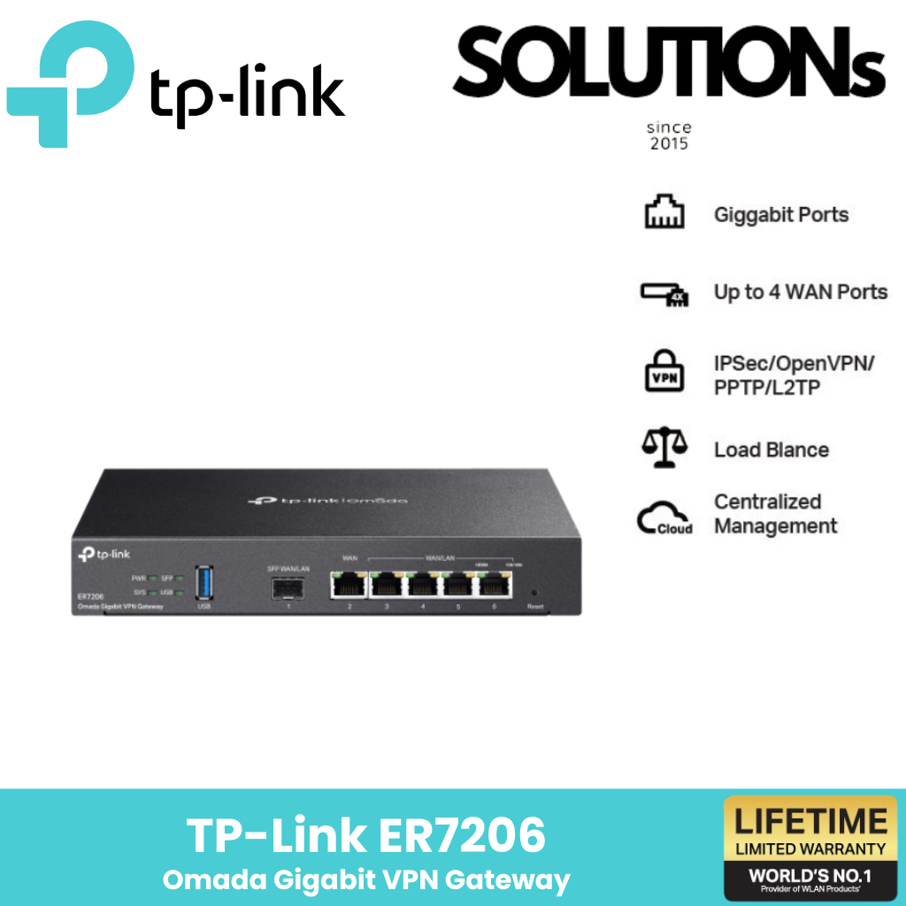 TP-Link ER7206 (TL-ER7206) Omada Gigabit VPN Router | Shopee Thailand